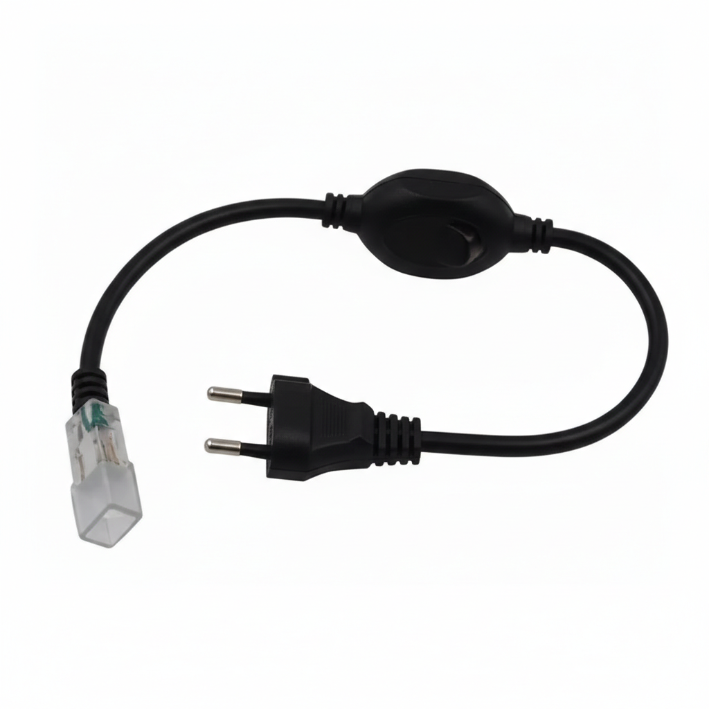 CONECTOR PARA MANGUERA TIPO NEON NEGRO - Led Center